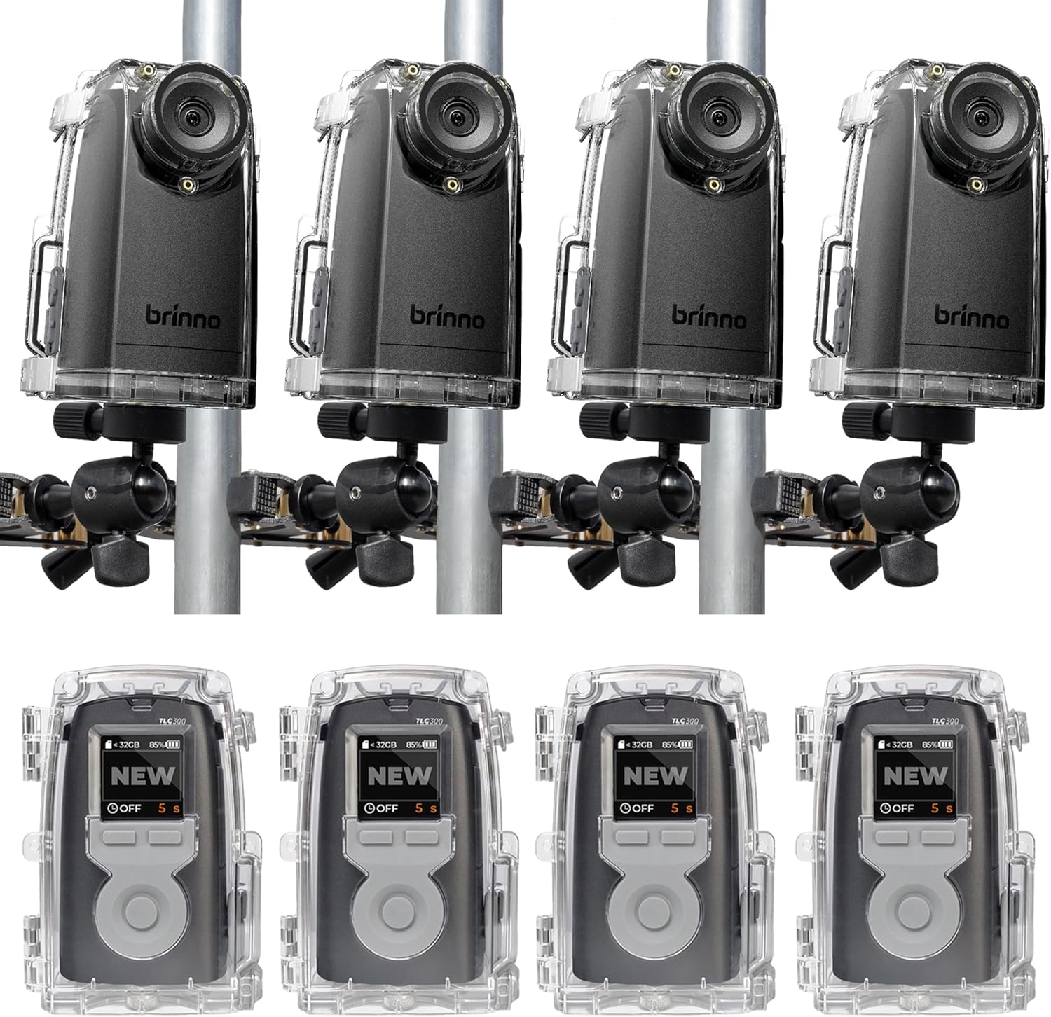 Brinno BCC300-C 3-Pack | Outdoor Time Lapse Kit with Clamp & Housing ...